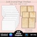 Printable Junk Journal Template, Slot Pockets & Cards With Tabs - Etsy