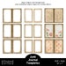Printable Junk Journal Template, Junk Journal Overlay, Page Borders ...