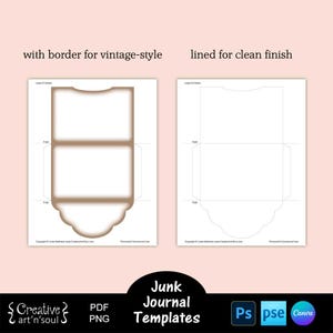 Junk Journal Templates, Printable Large Envelope, Templates for Canva ...