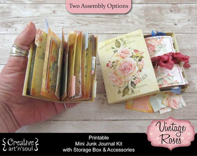 Printable Mini Junk Journal Kit Digital Journal Kit Junk - Etsy UK