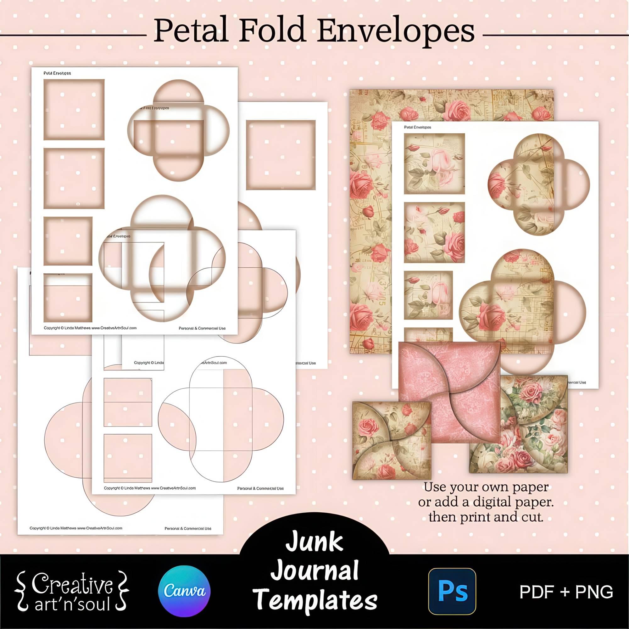 Petal Fold Envelope Template Four Flap Envelopes | Envelopes.co.uk