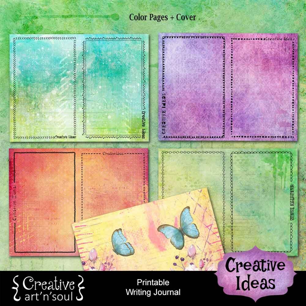 Printable Writing Journal Printable Writing Paper Creative - Etsy