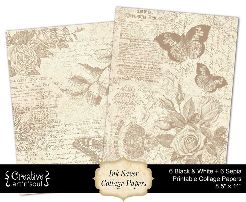 Printable Ink Saver Paper Pack Printable Journal Pages - Etsy Australia