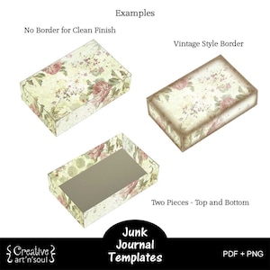 Printable Junk Journal Template, Junk Journal Ephemera Boxes, 3 X 4 - Etsy