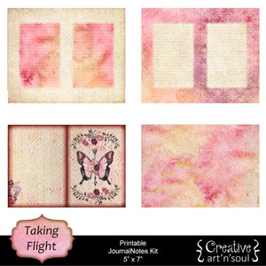 Printable Junk Journal Kit Free Spirit, Writing Journal, Digital ...