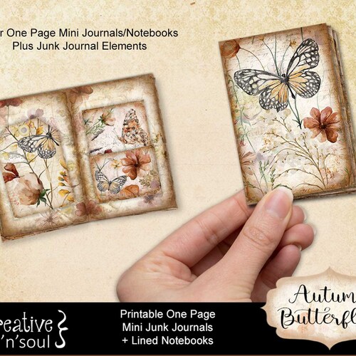 Printable Mini Junk Journal Kit Digital Journal Kit Junk - Etsy Canada