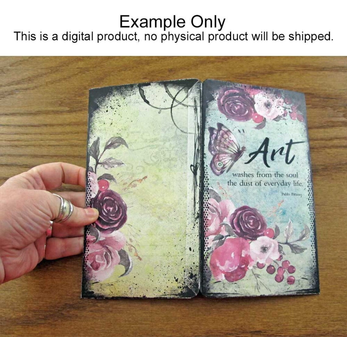 Printable Traveler's Notebook Pocket Folder Creative | Etsy