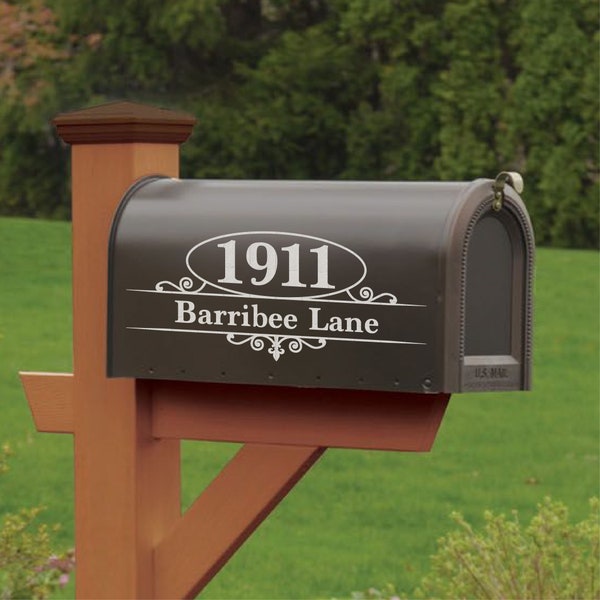 Reflective Decorative Mailbox Numbers - Etsy