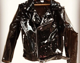 Clear plastic jacket | Etsy