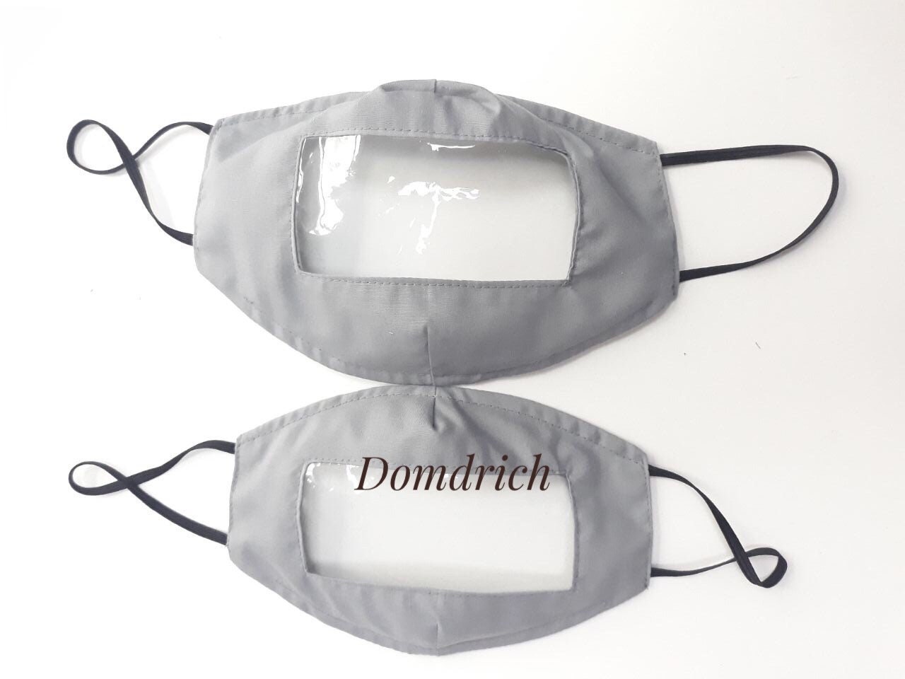 Transparent Face Mask for Deaf — Soft Cotton Lip-reading Mask With PVC ...