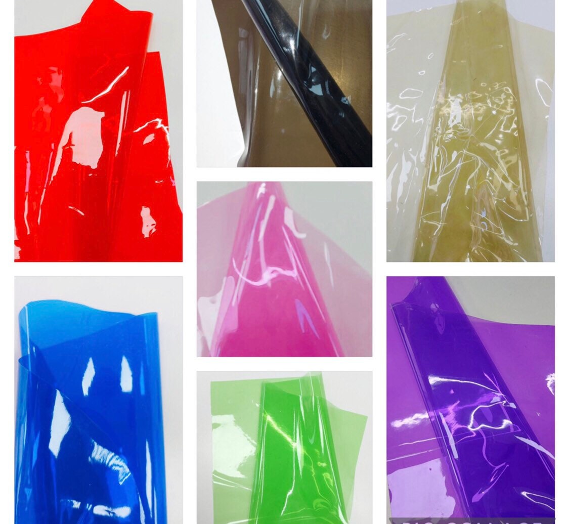 Elegant Colored Transparent Vinyl Trench Raincoat. Gorgeous | Etsy