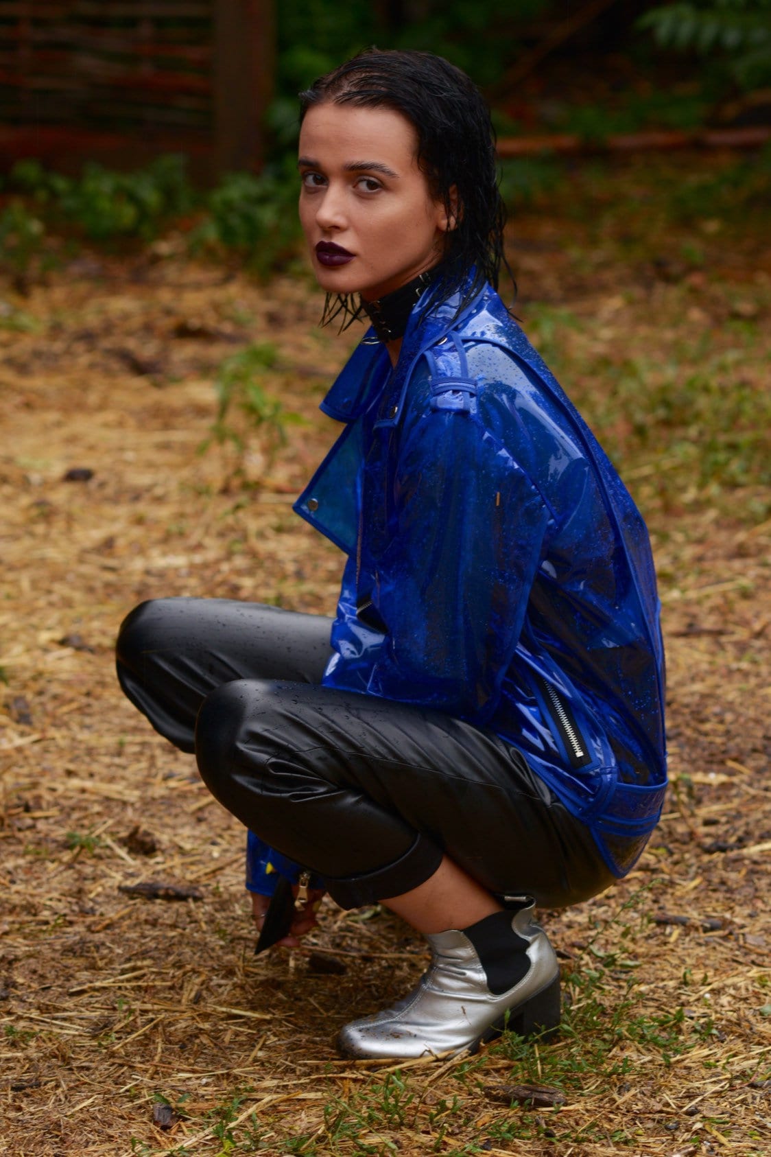 Colored Ladies Transparent Biker Jacket. Clear TPU Jacket. - Etsy