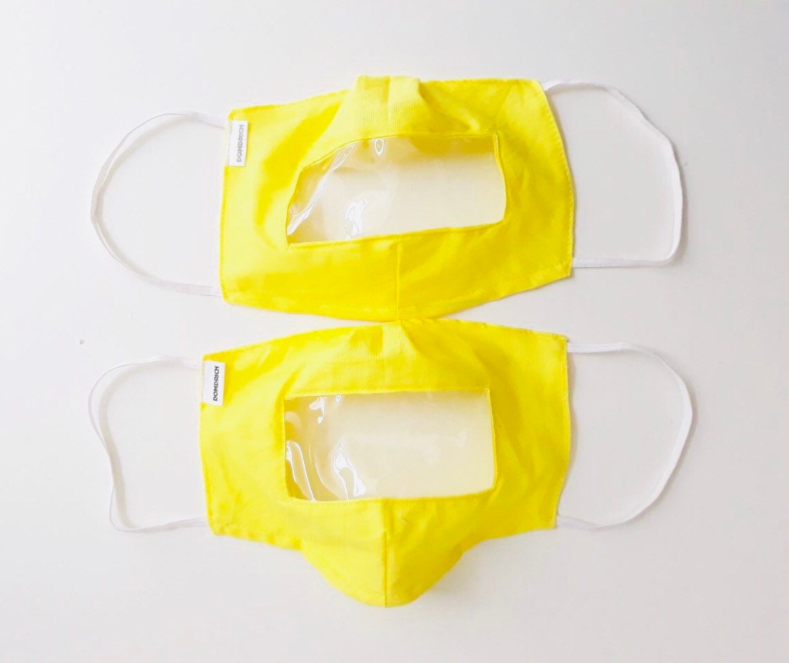 Transparent Face Mask for Deaf — Soft Cotton Lip-reading Mask With PVC ...