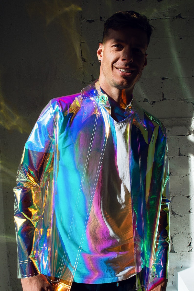 Classic Transparent Men's Blazer. Iridescent Mens - Etsy