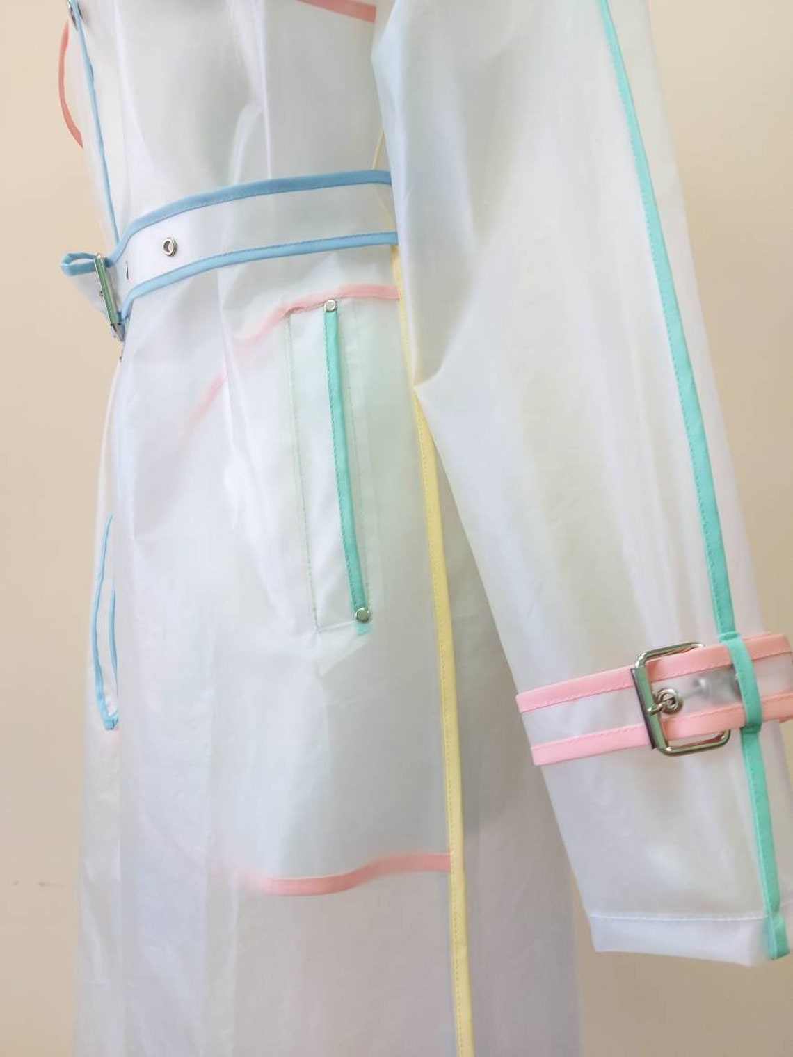 New Translucency TPU Classic Trench Rain Coat With - Etsy UK