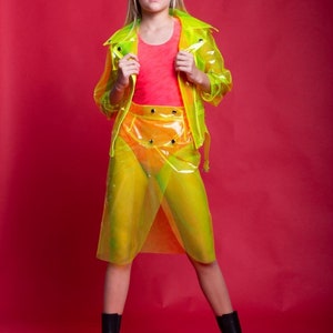 Colored Hot Vinyl Biker Jacket. Party Clothes. Vinyl Blazer. Hi-tech ...