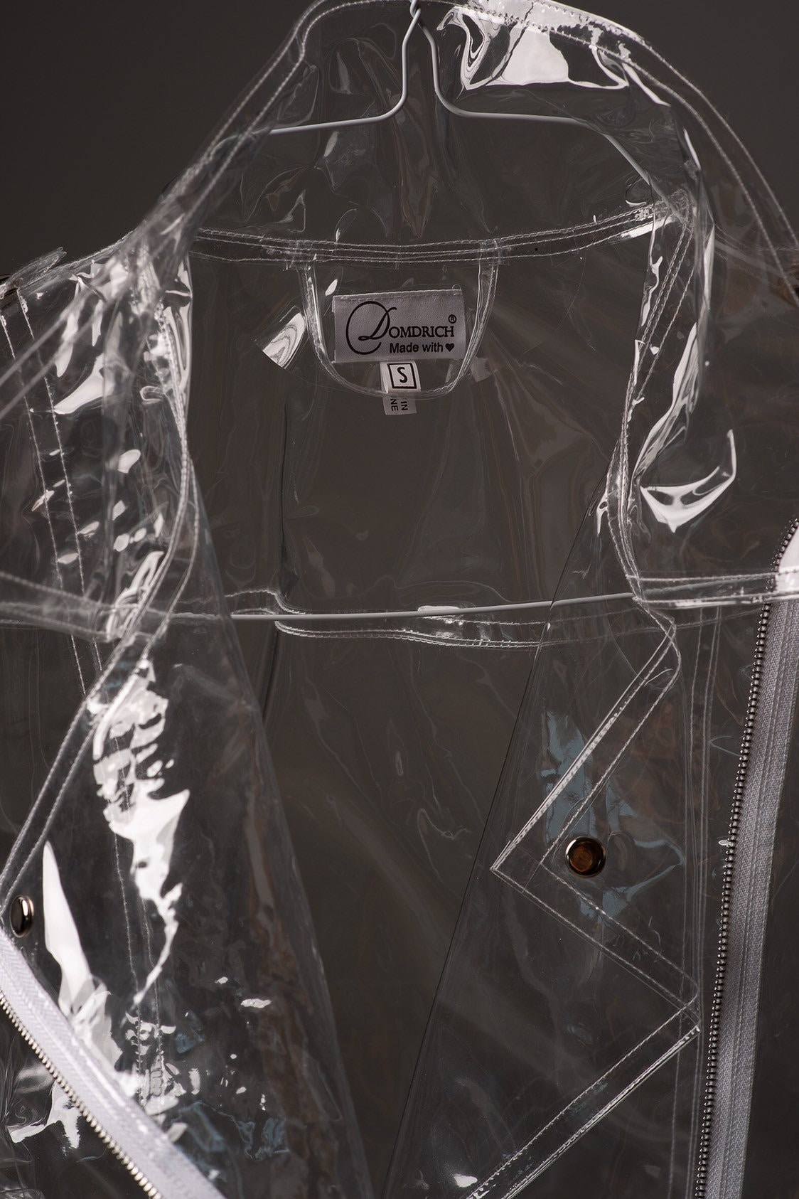 Transparent Vinyl Biker Jacket Colored Zipper. Motorcycle - Etsy