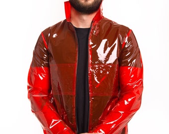 Colored Transparent TPU Jacket. Vinyl Translucent Blazer. - Etsy