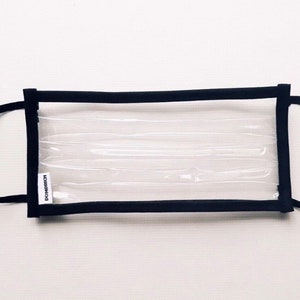 Clear Transparent Vinyl Mask With Different Colores of Trim. Protecting ...