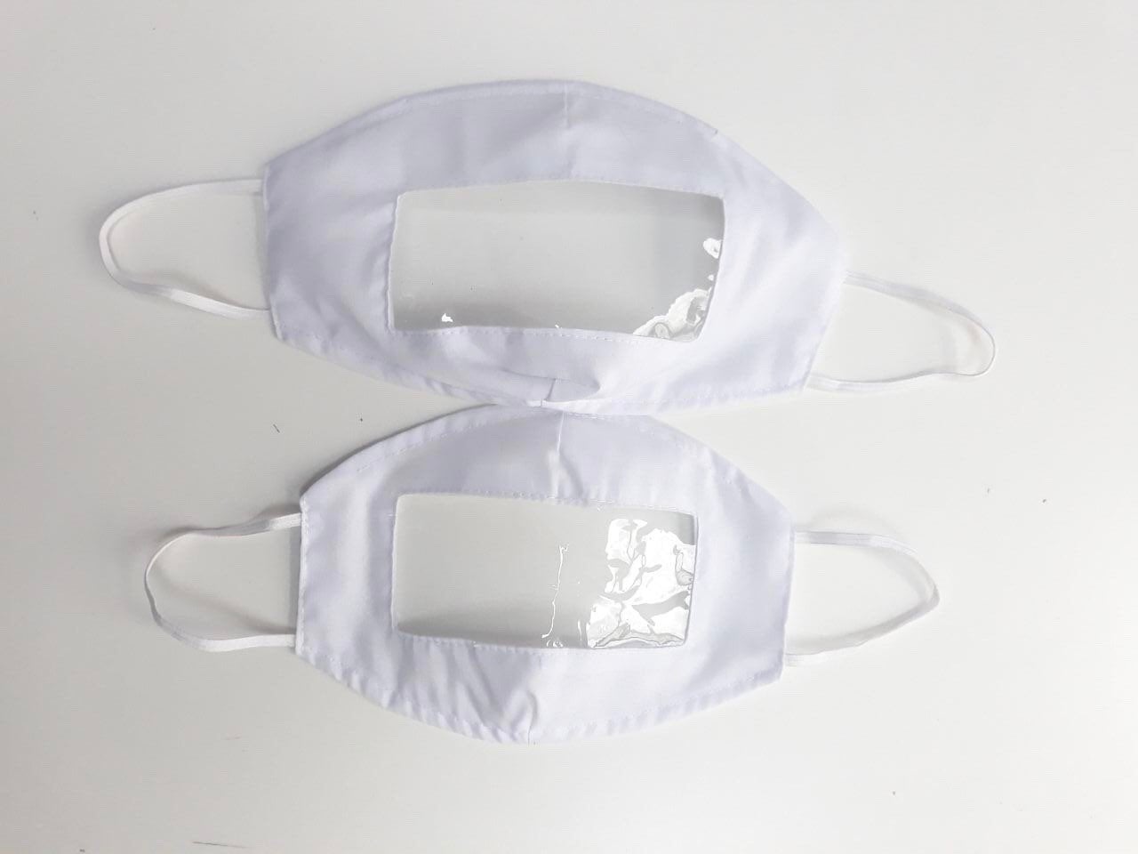 Transparent Face Mask for Deaf — Soft Cotton Lip-reading Mask With PVC ...