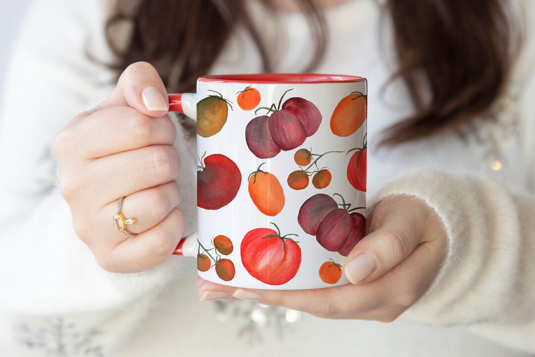 Tomato Mug Heirloom Tomato Coffee Cup Farmers Market Mug Heirloom ...