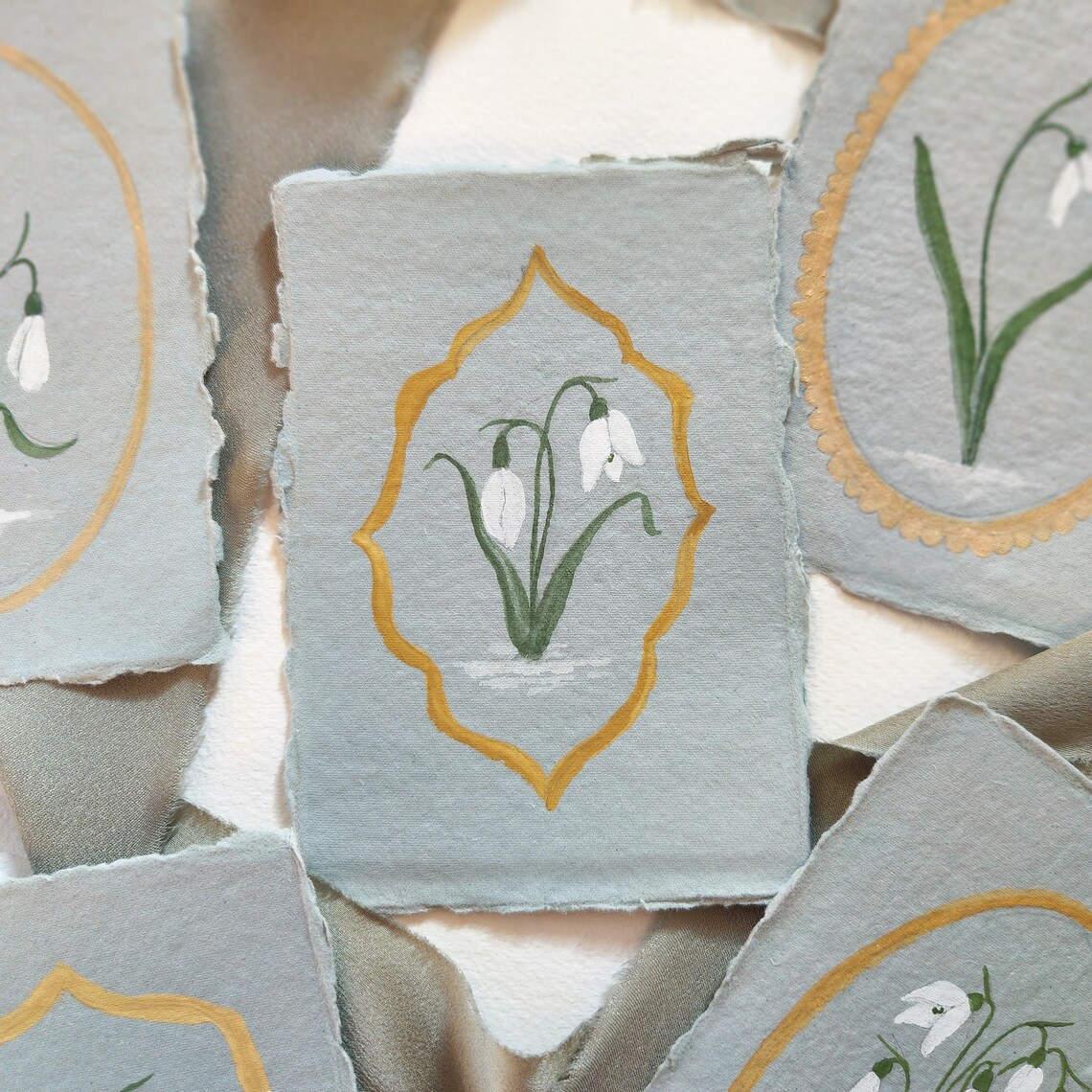 Snowdrop Birth Month Flower Painting January Birth Month Art Snowdrop ...