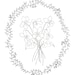 Violet Flower Coloring Page Instant Downloadable Violet Bouquet ...
