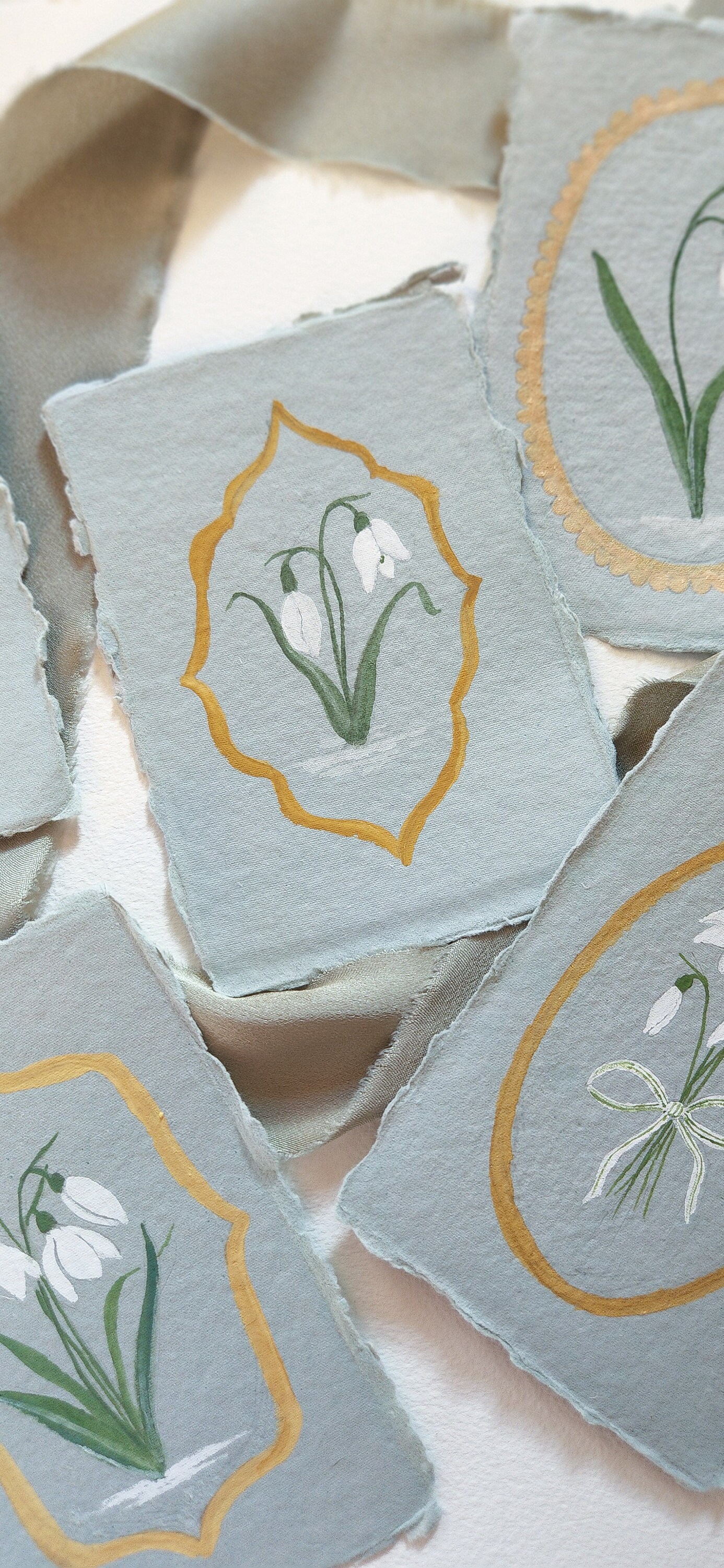 Snowdrop Birth Month Flower Painting January Birth Month Art Snowdrop ...