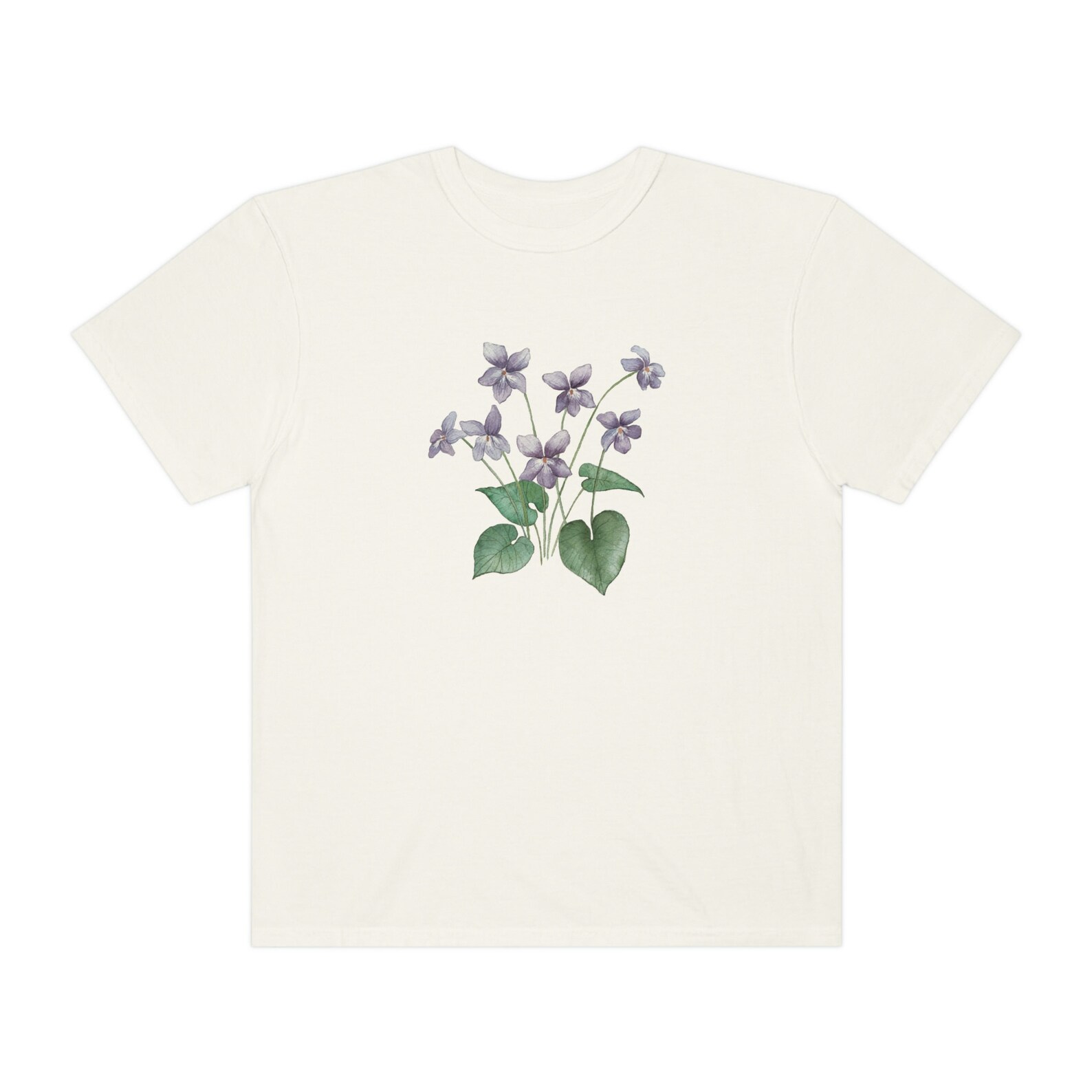 Violet Flower T-shirt Comfort Colors Wildflower T-shirt for Women ...