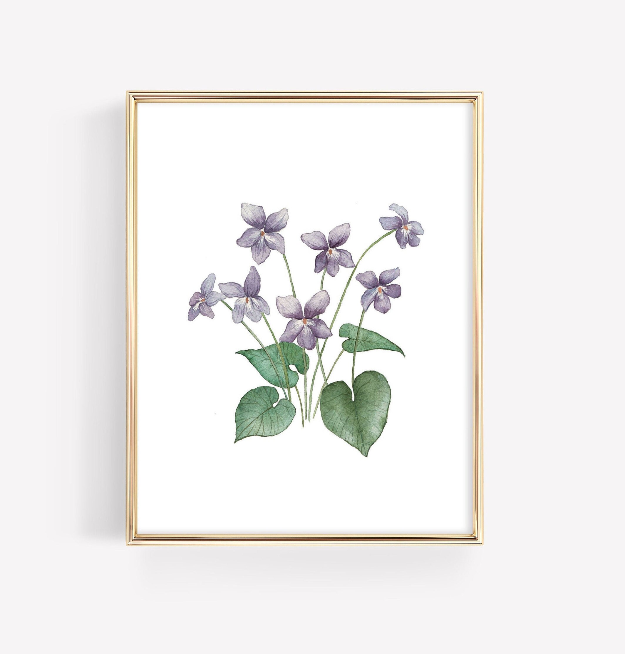 Purple Violet Art Print Art Print for Livingroom Vintage - Etsy