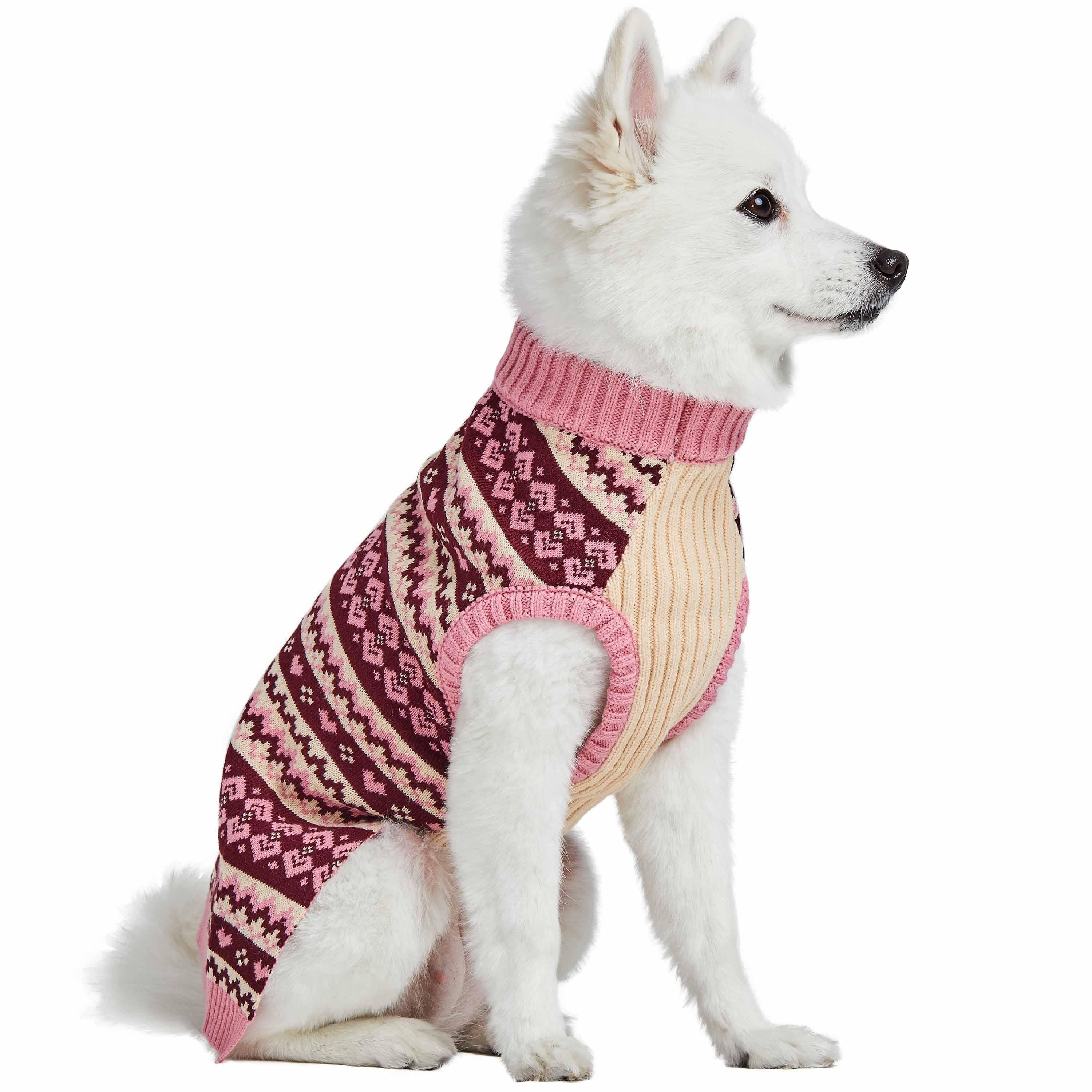 Fair Isle Dog Sweater Cozy Knit for Stylish Pets Warm - Etsy