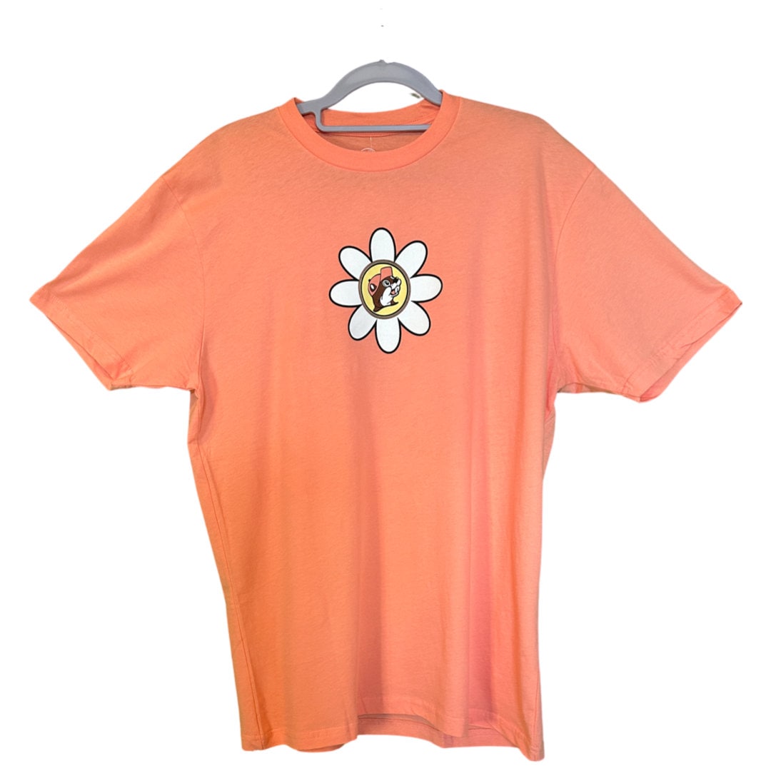 Orange Worry-less Flower Buc-ee's T-shirt Women's - Large - Etsy