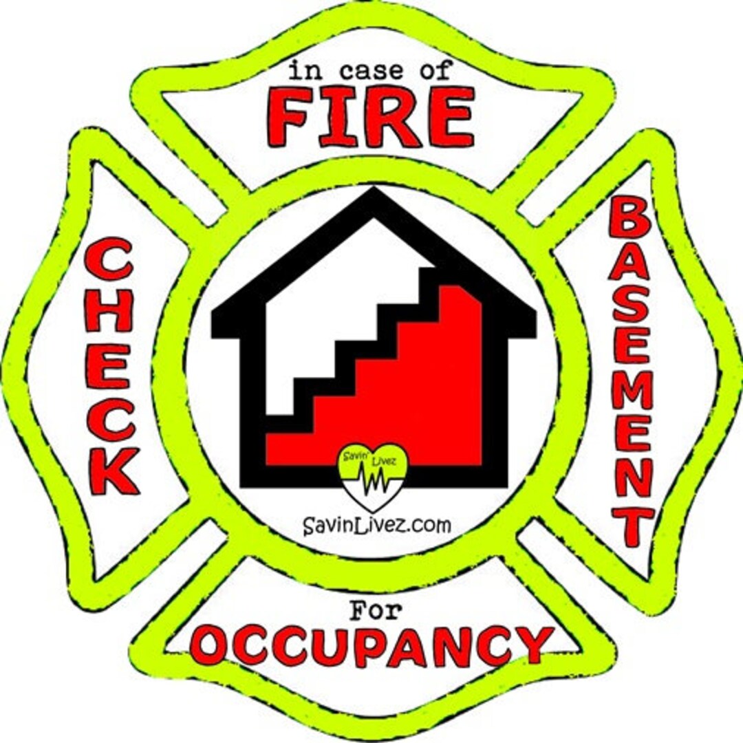 Reflective Basement Occupancy Decal - to Indicate People Occupy ...