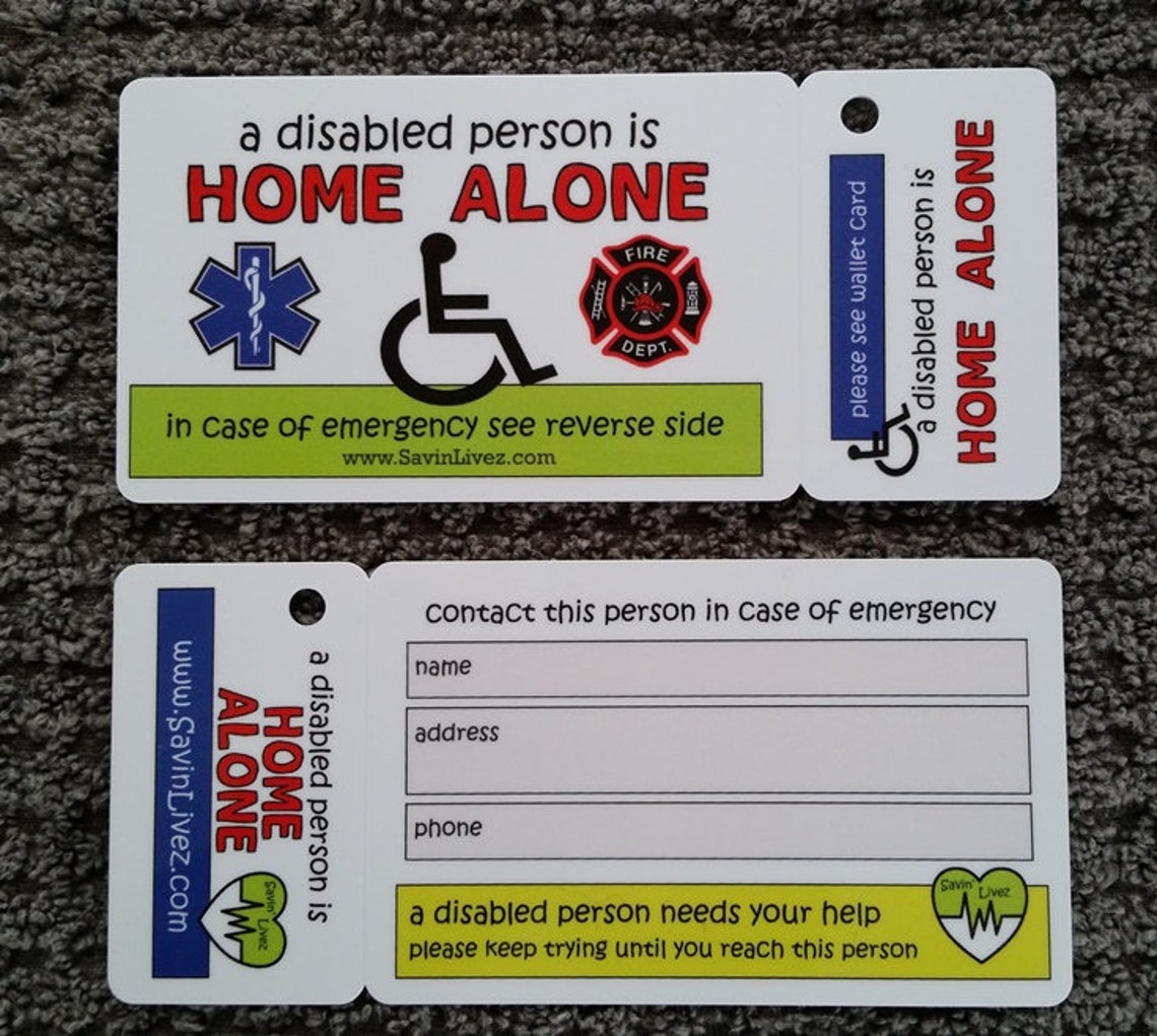 Pack of 10 Emergency Contact Key FOB and Wallet Card for - Etsy