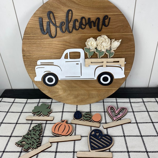 Interchangeable Welcome Sign - Etsy