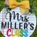 Teacher Door Sign, Classroom Notebook Paper Door Hanger, Classroom Door ...