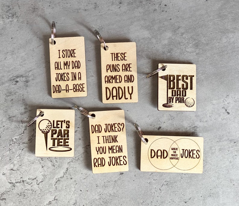 Dad Jokes Keychain Fathers Day Gift Dad Gift Funny Dad - Etsy