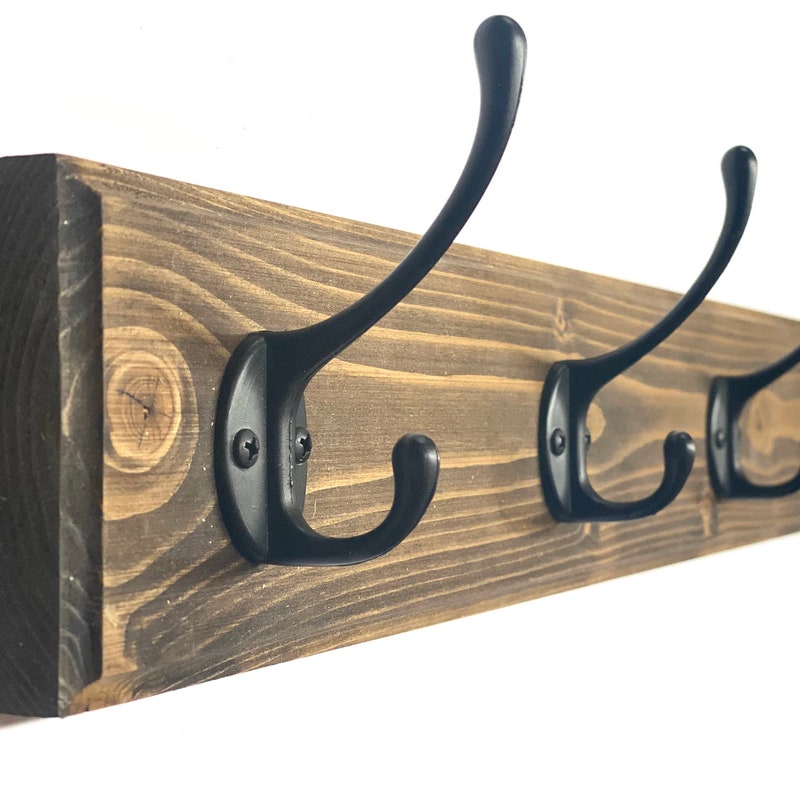 Wood Hook Double - Etsy