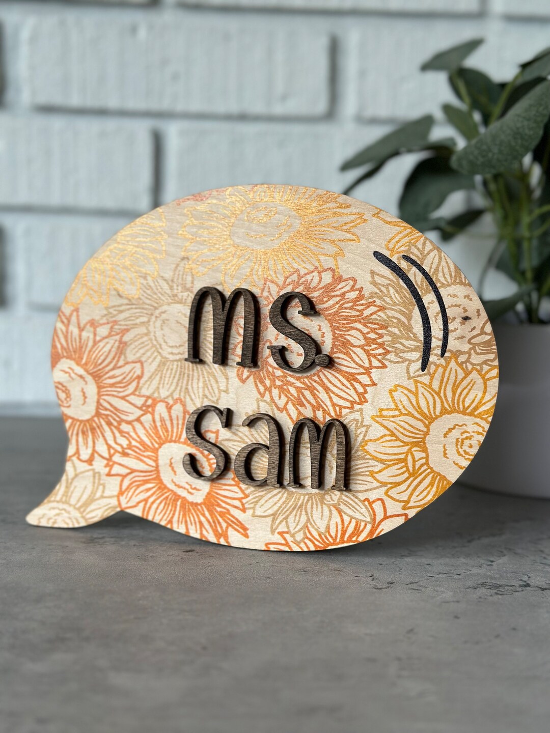 Speech Therapist Gift, SLP Desk Sign, Speech Therapist Graduation Gift ...