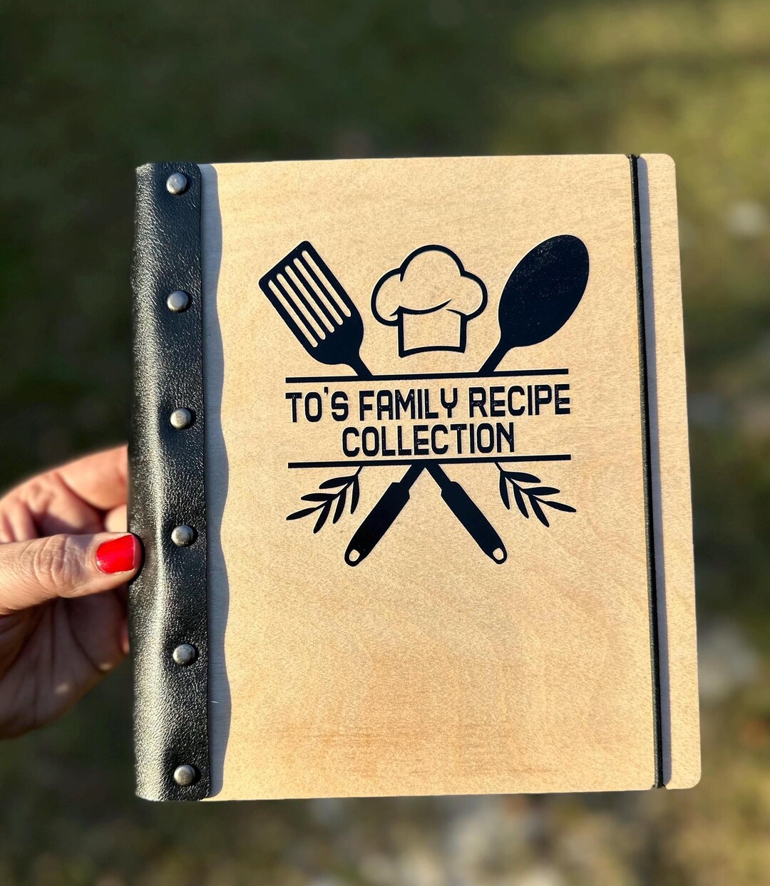 Personalized Wooden Recipe Book, Custom Cook Book, Family Recipes - Etsy