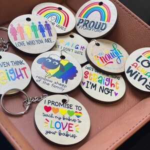 Colorful Pride Keychains Rainbow Pride Keychains Show Your Pride Pride ...