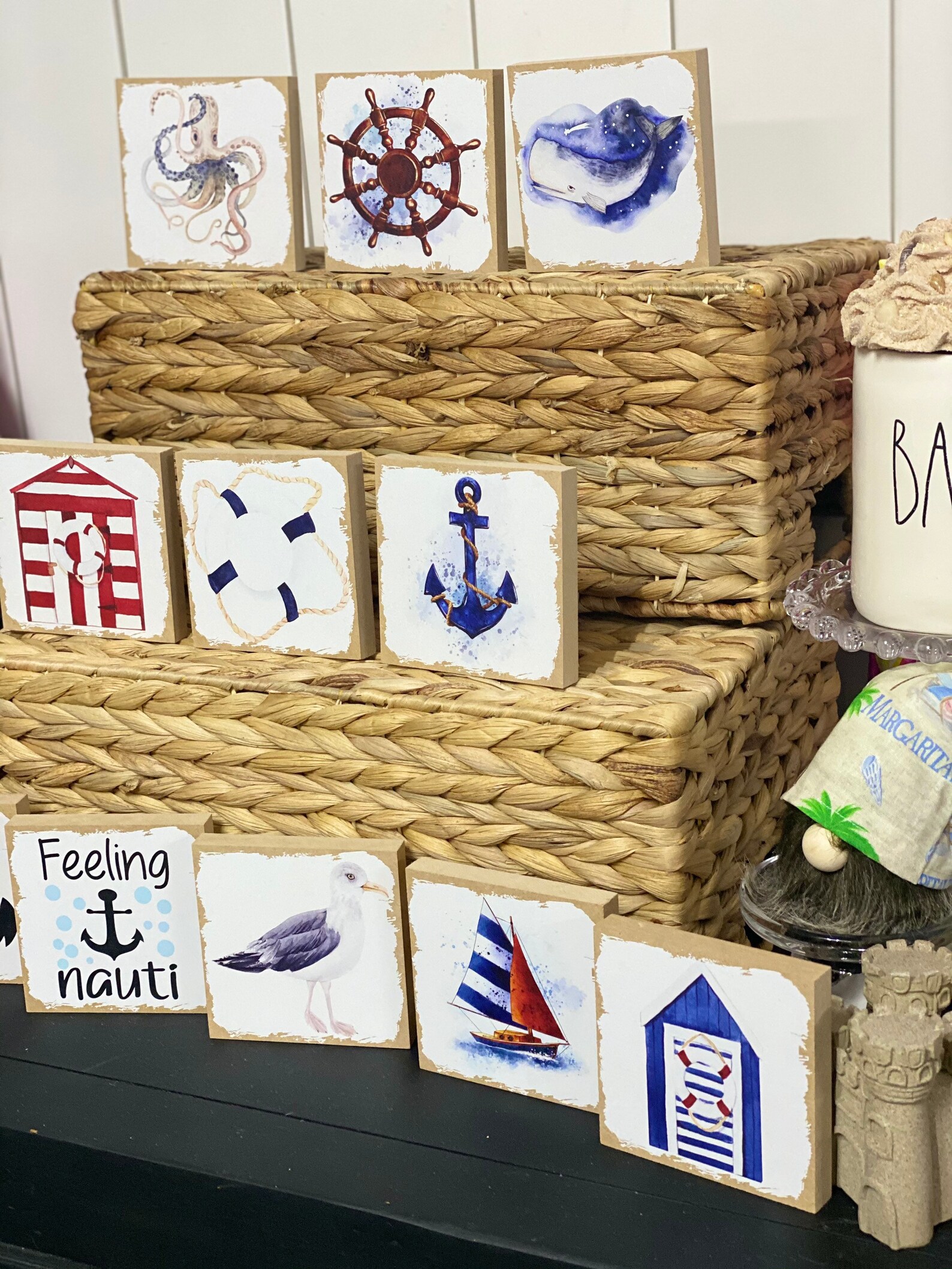 Nautical Themed Tiered Tray Signs Fast Shipping Tier Tray - Etsy