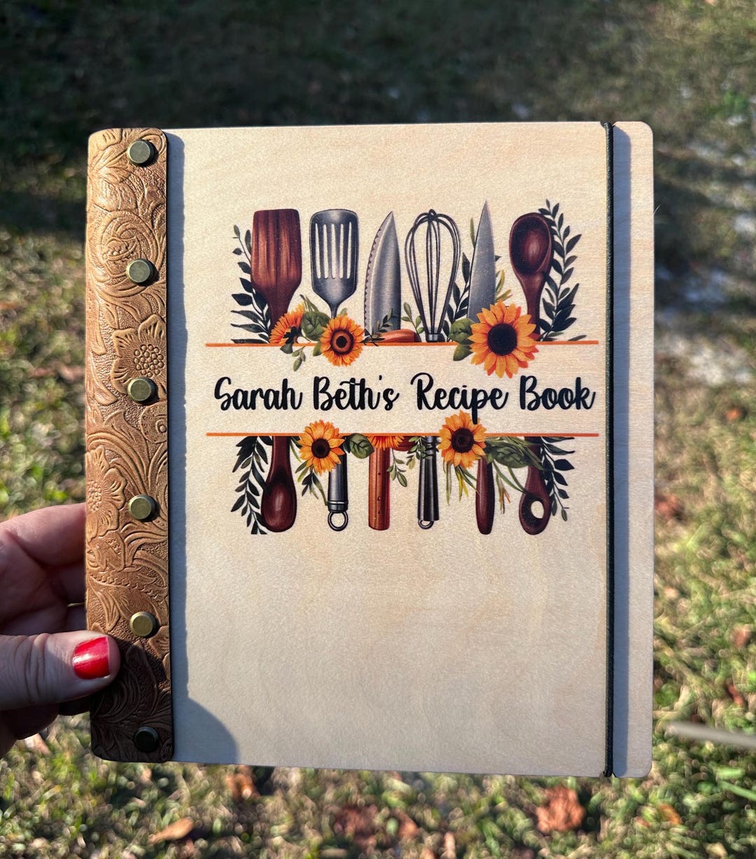 Personalized Wooden Recipe Book, Custom Cook Book, Family Recipe - Etsy