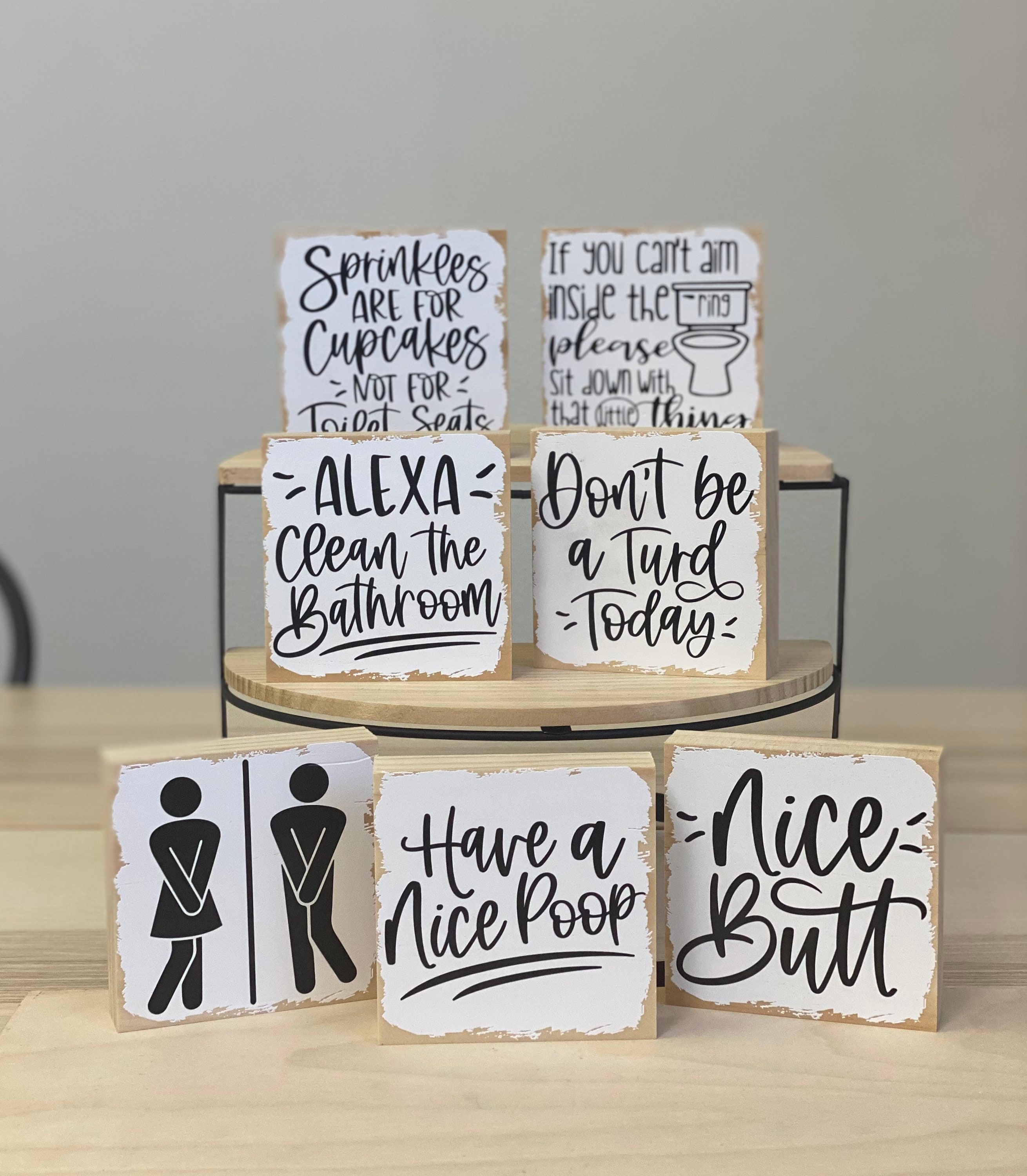 Funny Bathroom Sign Funny Bathroom Decor Bathroom Sign - Etsy