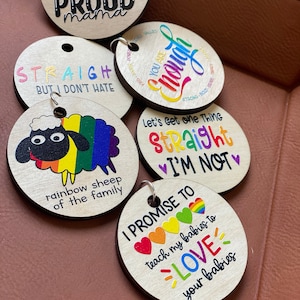 Colorful Pride Keychains Rainbow Pride Keychains Show Your Pride Pride ...