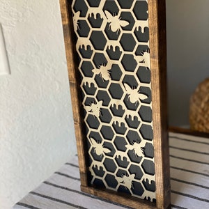 Let It Bee Layering Sign Set, Bumble Bee Decor, Bee Decor, Bee Wall ...