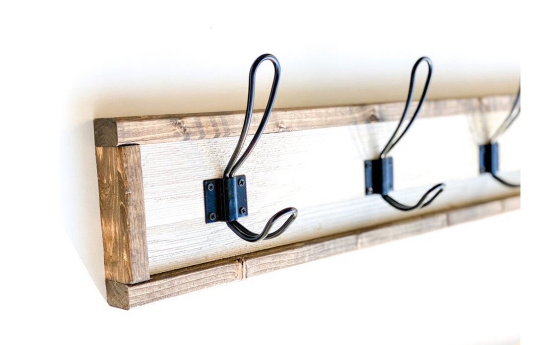 Barn Wood Rustic Farmhouse Coat Hook | Farmhouse Wall Hook | Wall Hook ...