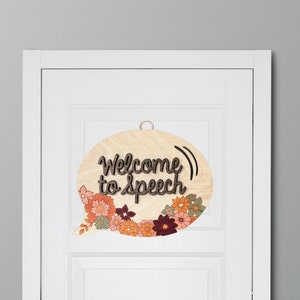 Speech Therapist Door Sign, SLP Door Sign, Speech Therapist Graduation ...