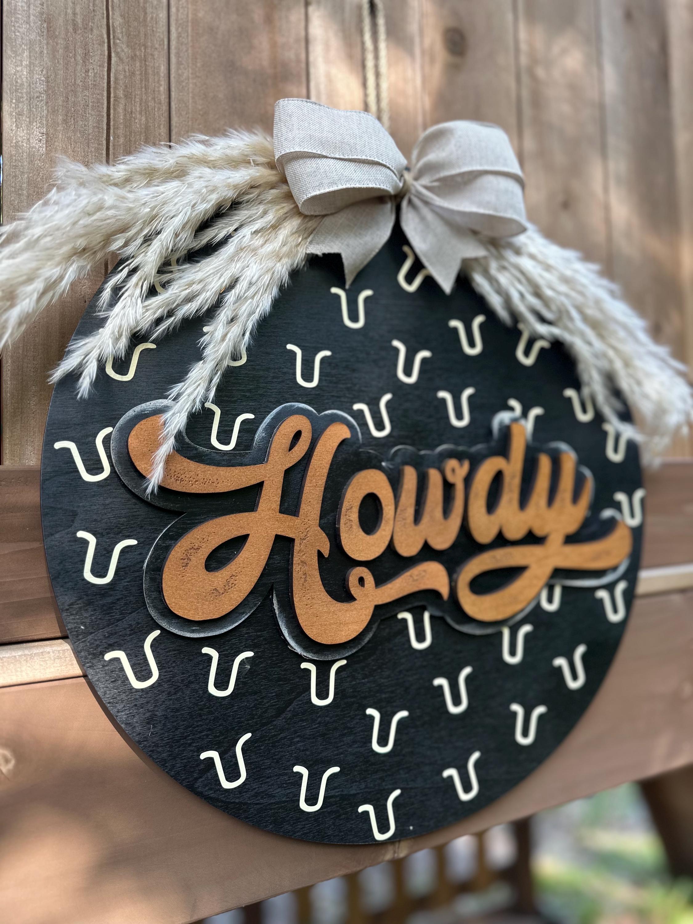 Custom Western Door Sign, Personalized Cattle Brand Sign - Etsy