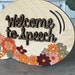 Welcome to Speech Sign, Speech Therapy Room Decor, SLP Desk Sign ...